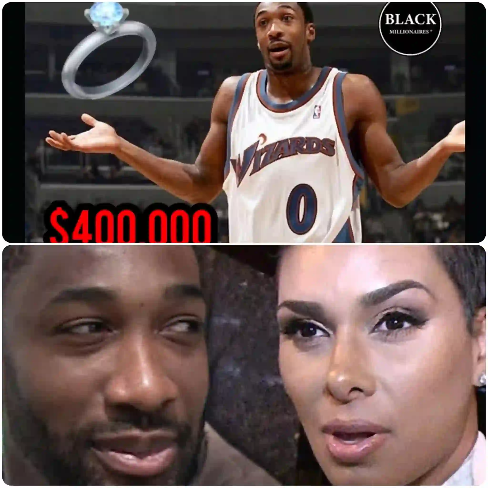 Former NBA player Gilbert Arena tricks lover, exchanges diamond ring ...